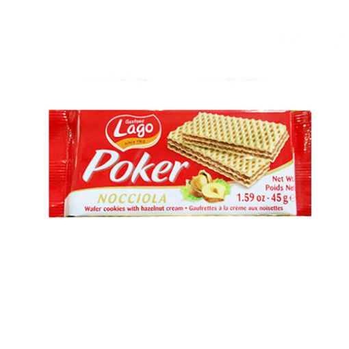 MaxMart Online . Lago Poker Hazelnut Wafer 45g